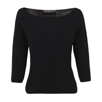 Cortana Boat-neck Stricktop - - Blouses & Shirts - Damen - Schwarzk - 2XS