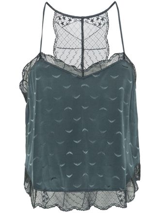 Zadig&Voltaire d&eacute;bardeur Claudy en jacquard - Bleu