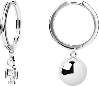 PD Paola Ohrringe - 925er Sterlingsilber Ohrringe - Gr. unisize - in Silber - für Damen