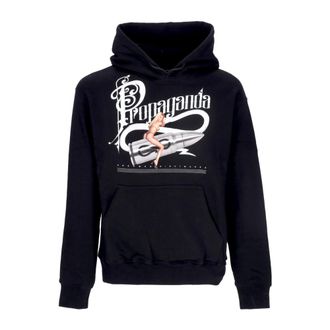 PROPAGANDA Schwarzer Dreams Hoodie mit K&auml;ngurutasche - - Sweatshirts & Hoodies - Herren - Schwarzk - S