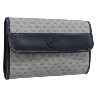 Gucci Pre-owned Vintage Clutch Bag - - Pre-owned - Damen - Blau - ONE SIZE