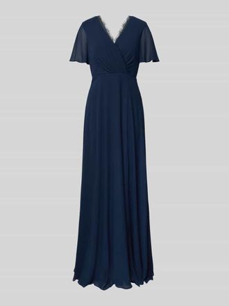 Christian Berg Cocktail Damen Abendkleid mit Spitzenbesatz