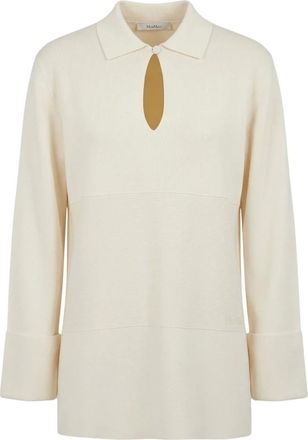 Max Mara Femme, Blouses et Chemises, Beige, Taille: 42 FR Mxpfuggito Knit