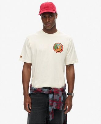 Superdry T-shirt coffre &agrave; cartes postales de voyage