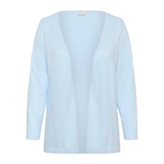 Kaffe Curve Kcsolara Cardigan - - Knitwear - Damen - Blau - M
