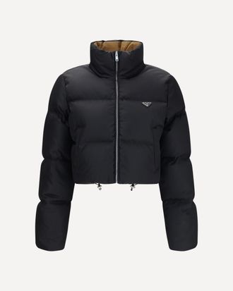 Prada Short Re-Nylon down Jacket Female 38