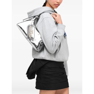 Marc Jacobs Metallic Leather Shoulder Bag - Silver
