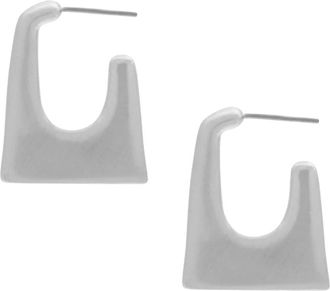 Dansk Copenhagen Tara Square Hoop Ohrring - - Accessories - Damen - Grau - ONE SIZE