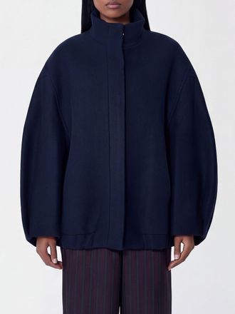 Dries Van Noten Kurzer Wollmischmantel von mit Ballon&auml;rmeln und Trichterkragen