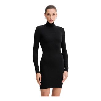 La Mania Femme, Robes, Noir, Taille: 40 FR Robe en maille c&ocirc;tel&eacute;e