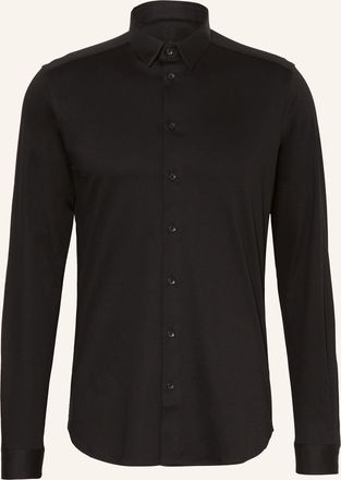 Mos Mosh Mos Mosh Gallery Jerseyhemd Marco Extra Slim Fit schwarz