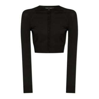 Dolce & Gabbana Femme, Pulls, Noir, Taille: 34 FR Cardigan avec découpes