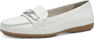 Jana Damen Slipper Leicht Vegan, Weiß (Weiß/Silber), 37 EU