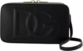 Dolce & Gabbana Hobo Bags - Dg Logo Camera Crossbody - Black - Leather - Gr. unisize - in Schwarz - f&uuml;r Damen