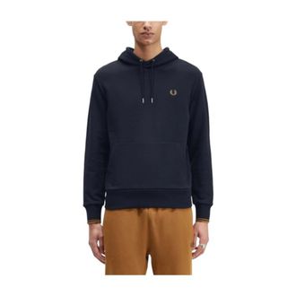 Fred Perry Iconic Hoodie mit Lorbeerkranz-Logo - - Sweatshirts & Hoodies - Herren - Blau - S
