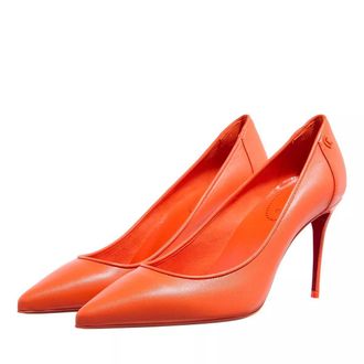 Christian Louboutin Pumps & High Heels - Sporty Kate 85 Bianco Nappa Leather - Gr. 39 (EU) - in Orange - f&uuml;r Damen