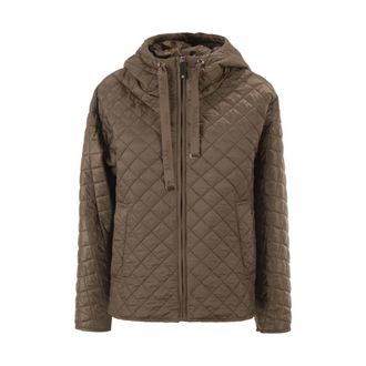 Max Mara Femme, Vestes, Brun, Taille: 40 FR Down Vestes
