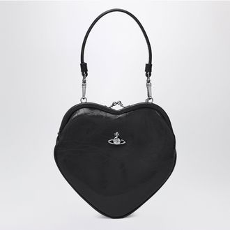 Vivienne Westwood Schwarze Belle Heart Crossbody-Tasche aus Leder