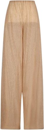 Ermanno Scervino Femme, Pantalons, Beige, Taille: 38 FR Wide Pantalons