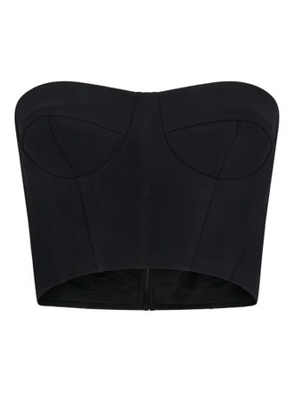 DAVID KOMA haut &agrave; design bustier - Noir