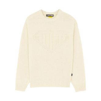 Iuter Links Logo Strickpullover - - Knitwear - Herren - Beige - S