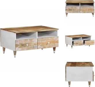 vidaXL Couchtisch 80x54x40 cm Massivholz Mango - Couchtisch - Couchtische - Couchtisch Niedrig - Tisch