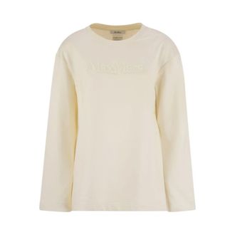 Max Mara Femme, Tops, Blanc, Taille: 38 FR Long Sleeve Hauts