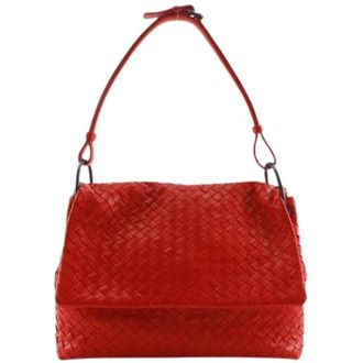 Bottega Veneta Pre-owned Intrecciato Calf Shoulder Bag - - Pre-owned - Damen - Rot - ONE SIZE