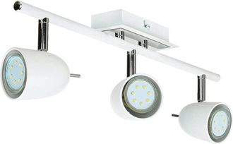 Licht-Erlebnisse Licht-erlebnisse - Stylische Deckenlampe in Weiß Retro Stil 3x GU10