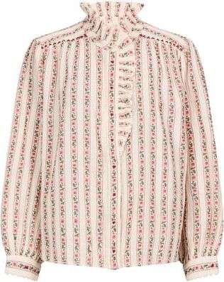 Louise Misha Blouse droite imprim&eacute;e en coton