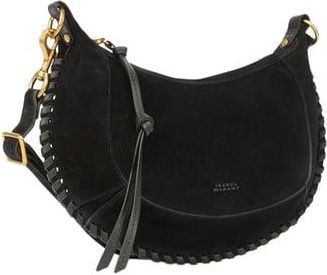 Isabel Marant Sac &agrave; main Oskan Moon en cuir de veau velours tress&eacute;