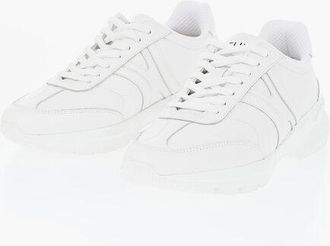 Celine Leather Lace-Up Sneakers with Rubber Sole size 37