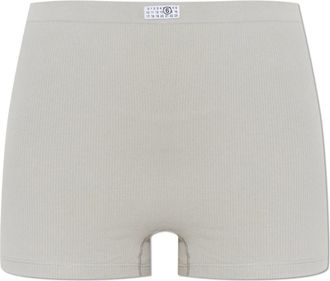 Maison Margiela Femme, Sous-v&ecirc;tements, Gris, Taille: 38/40 FR Shorts de sous-v&ecirc;tements en coton noble