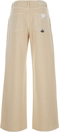 Roy Rogers Wide Leg Jeans - Beige