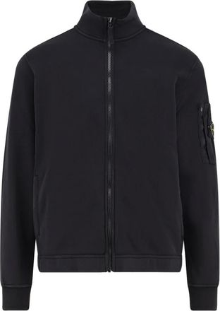 Stone Island Homme, Sweatshirts et sweats &agrave; capuche, Noir, Taille: 2XL Veste Zipp&eacute;e