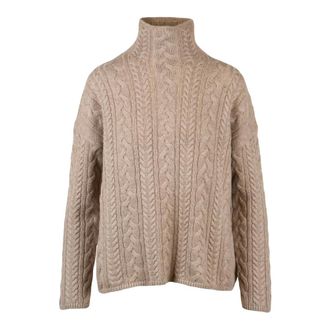 Max Mara Femme, Pulls, Brun, Taille: 38 FR Genova Maglione Intrecciato