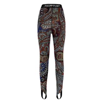 Philipp Plein Leggings Paisley - - Trousers - Damen - Mehrfarbig - L