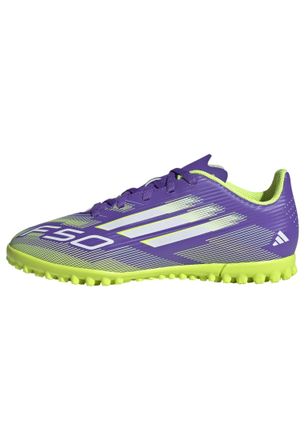 adidas Unisex Kinder F50 Club Firm Ground/Multi Ground Football Boots Kids, Purple Rush/Cloud White/Lucid Lemon, 31 1/2 EU