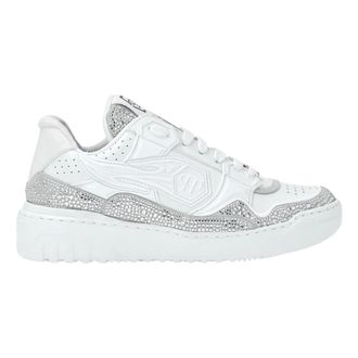 Philipp Plein Femme, Chaussures, Blanc, Taille: 38 EU Moon Walker Lo-Top Baskets
