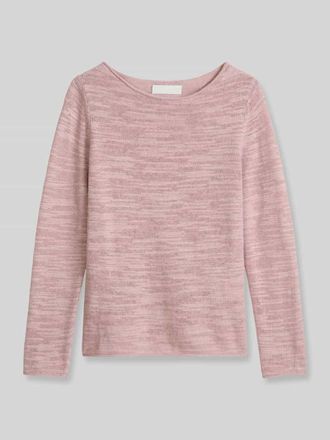 Marc O'Polo Slim Fit Pullover aus Baumwoll-Leinen-Mix