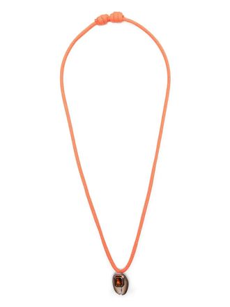 Dezso by Sara Beltran collier Cowry en or rose 18ct serti de citrine