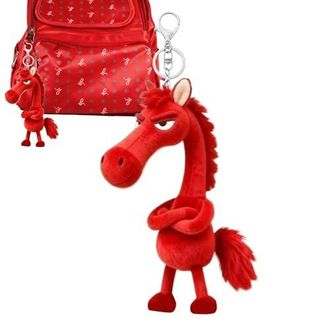 Generico Porte-cl&eacute;s en peluche 2026 Cheval en peluche Pendentif pour sac - Petits pendentifs | Pour sac &agrave; dos, porte-monnaie, bagages, miroir r&eacute;troviseur t&eacute;l&eacute;p