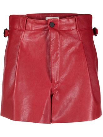 The Mannei short &agrave; taille haute - Rouge