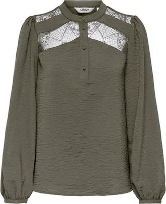Only Langarmbluse ONLYOHANNA LIFE FR L/S LACE TOP WVN CS