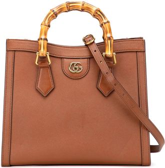 Gucci Hobo Bags - Small Leather Bamboo Diana Satchel - Gr. unisize - in Braun - für Damen