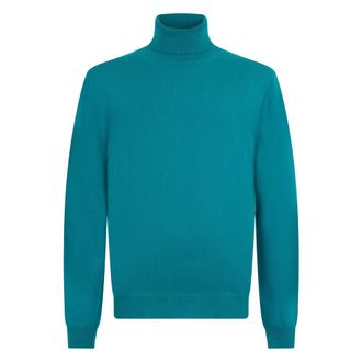 Malo Kaschmir-Rollkragenpullover - - Knitwear - Herren - Blau - M