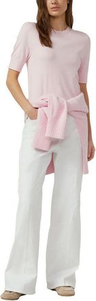 s.Oliver Strickpullover Halbarm-Strick mit Viskose