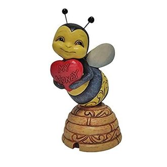 Enesco Jim Shore Heartwood Creek Figurine Miniature Abeille avec coeur, 8,5 cm, Multicolore