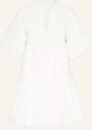 Poupette St Barth Strandkleid Cruz Aus Lochspitze weiss