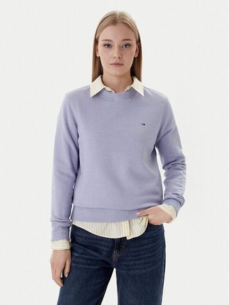 Tommy Jeans Sweatshirt Flag DW0DW19959 Blau Regular Fit